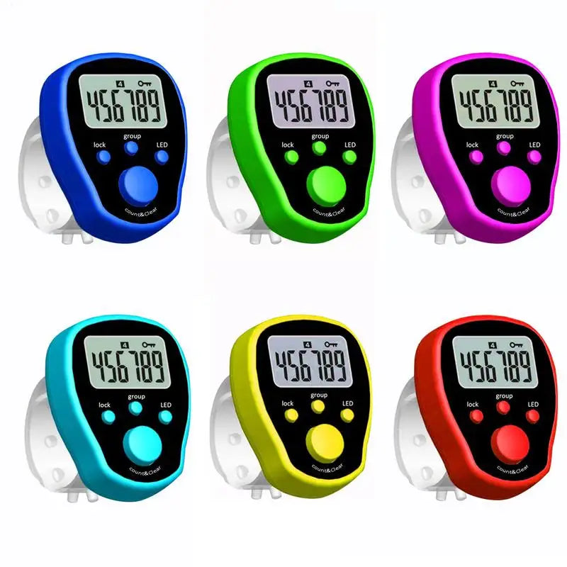 5 Channel Finger Counter LCD Electronic Digital Chanting Counters Tall ...